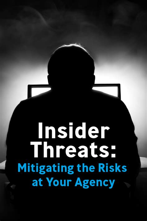 Insider Threats Mitigating The Risks At Your Agency Threat Agency Risk