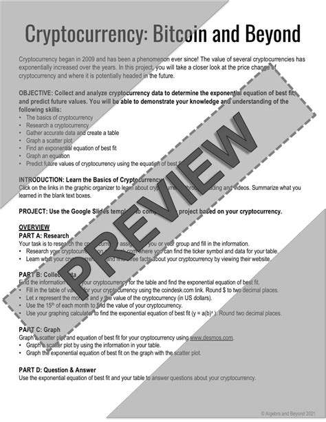 Exponential Regression Real World Project Based Learning Cryptocur