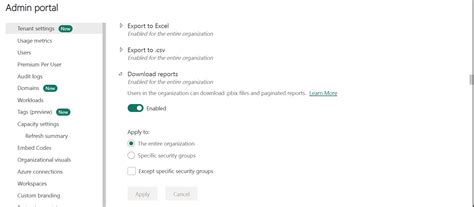 Solved Powerbi Service Download Report Is Greyed Out Microsoft