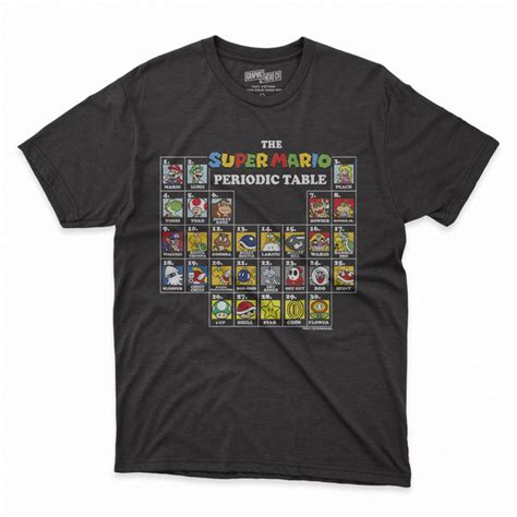 Super Mario Periodic Table Of Characters Png Super Mario Pn Inspire