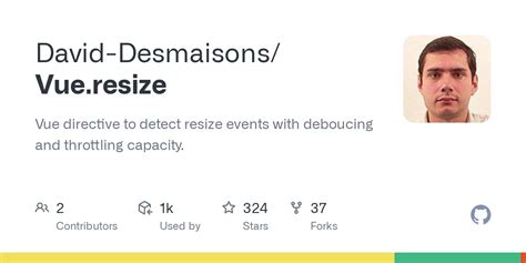 Issues David Desmaisons Vue Resize Github