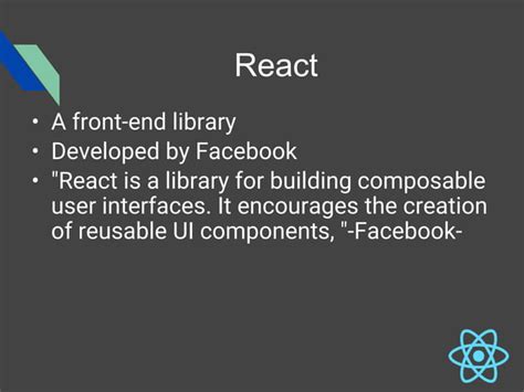 React Js Introduction Ppt