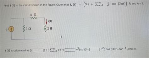 Solved Find I T In The Circuit Shown In The Figure Given Chegg