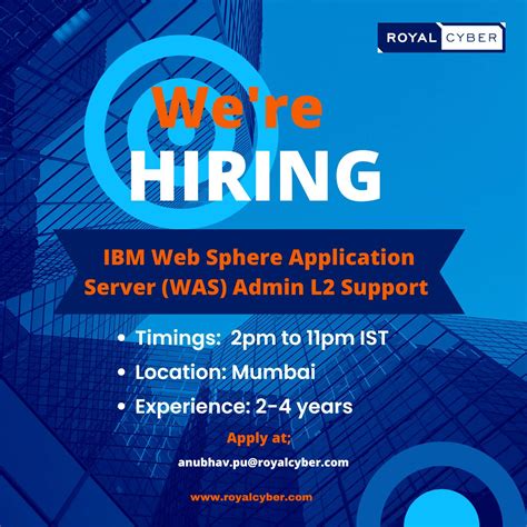 Royal Cyber Asia On Linkedin Techjobs Middleware Was Hiringnow