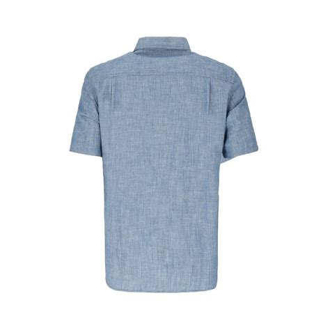 Doite Camisa Con Manga Corta Solden Melange De Hombre Azul