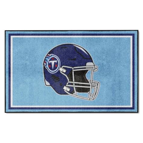 Fanmats Tennessee Titans Blue 4 Ft X 6 Ft Plush Area Rug 38343 The