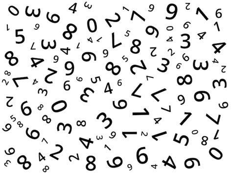 Premium Vector Random Number Backgroundvector Design Pattern