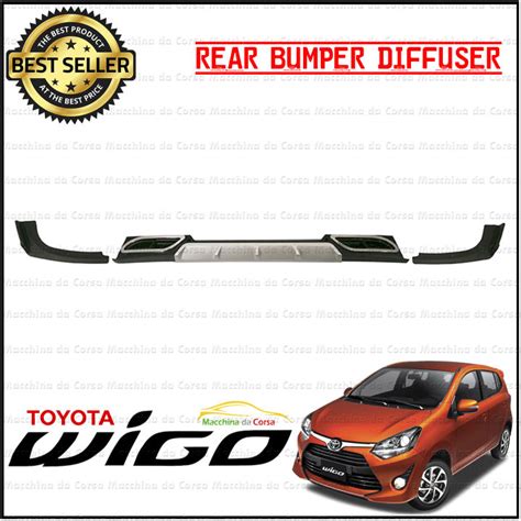 Toyota Wigo 2017 2021 Rear Bumper Lip Diffuser Lazada Ph