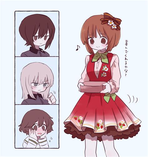 Nishizumi Miho Nishizumi Maho Itsumi Erika And Akiyama Yukari Girls
