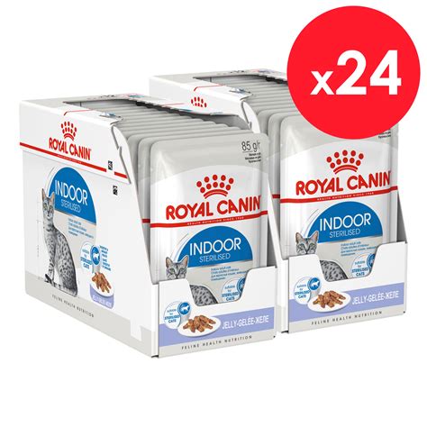 Royal Canin Indoor Sterilised Adult In Jelly Pouches Wet Cat Food 85gm ...