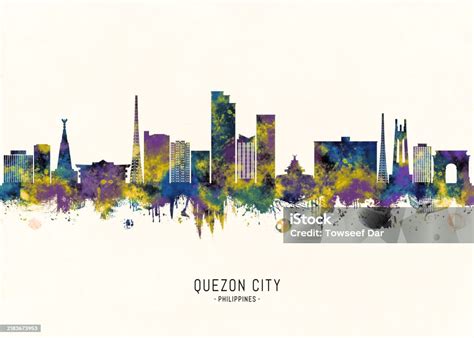 Quezon City City Skyline Stock Illustration Download Image Now