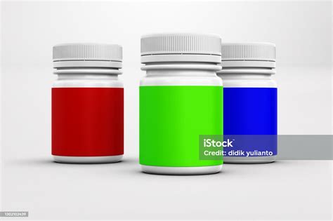 컬러 배경에 공백 레이블이 있는 의료 용기의료 3d 렌더링의 요소 설계에 적합합니다 0명에 대한 스톡 사진 및 기타 이미지 0명 건강관리와 의술 공란 Istock