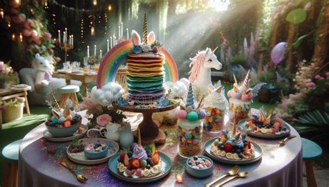 Fantasy Themed Dessert Platter Stock Illustration Illustration Of Dragon Magical 355529787