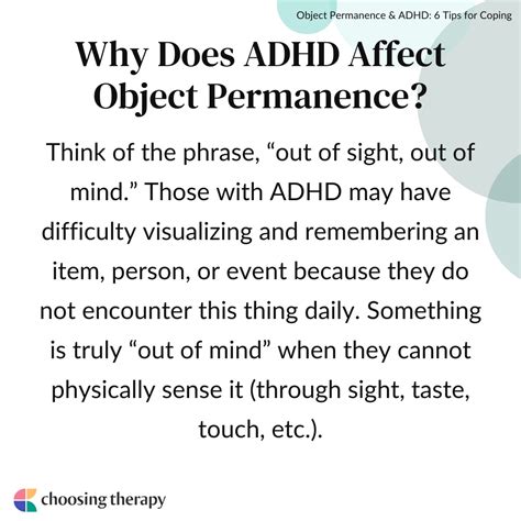 How Adhd Affects Object Permanence