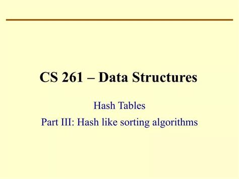 Ppt Cs 261 Data Structures Powerpoint Presentation Free Download