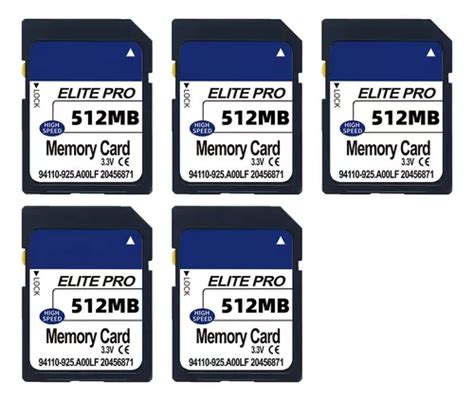 5pcs Lot Sd Card Memory Sd 512mb Mercadolibre
