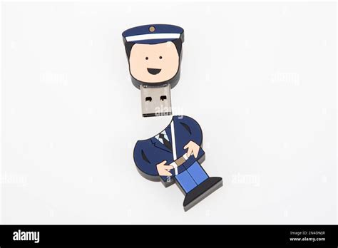 Policeman Usb Flash Drive Design Open Key Stick Memory Police Man On