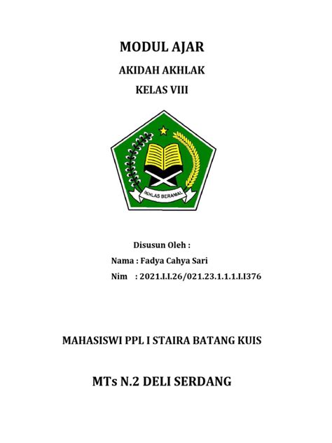 Modul Ajar Fadya Cahya Sari 26 Pdf
