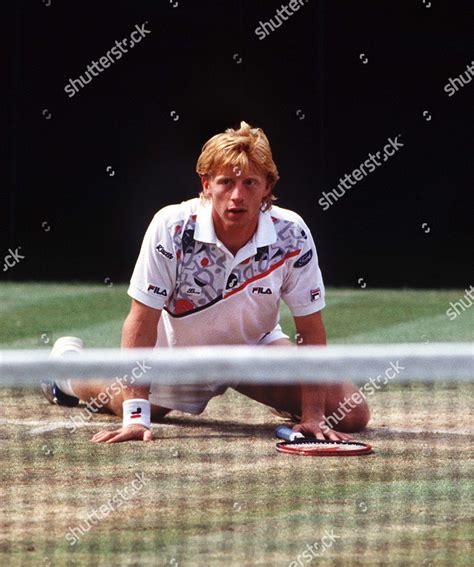 Boris Becker Germany Wimbledon Tennis Championships Editorial Stock