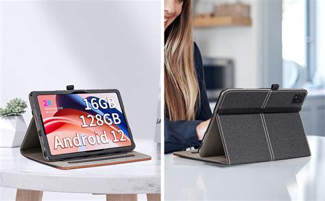 Dlveer Coque Pour Teclast T S Teclast T Pro Pouces Support Et Poche Multi Angles En