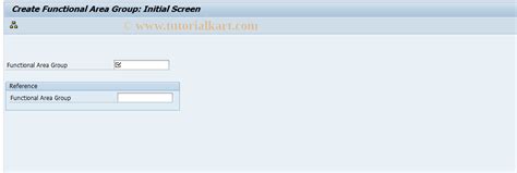 fm sets function1 sap tcode create functional area group