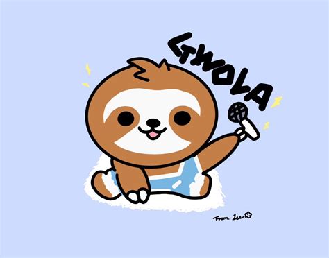 Littleruka Rora Vẽ Tặng Unnie 🦥🎤 Dainnnnn Ahhhhh Cảm ơn Emmmm 😍 Bức Tranh Dễ Thương Quá àaa