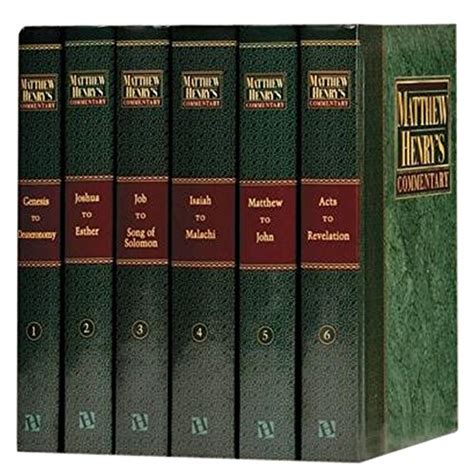Matthew Henrys Commentary On The Whole Bible Complete And Unabridged