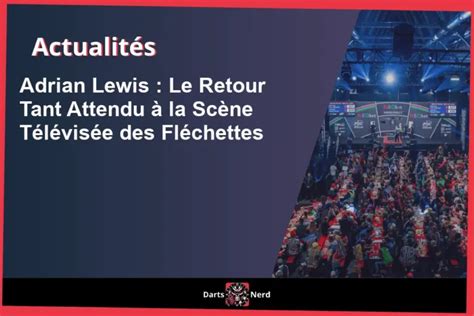 Adrian Lewis Le Retour Tant Attendu à La Scène Télévisée Des