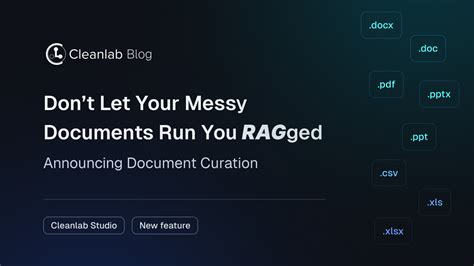 curate large scale document collections cleanlab