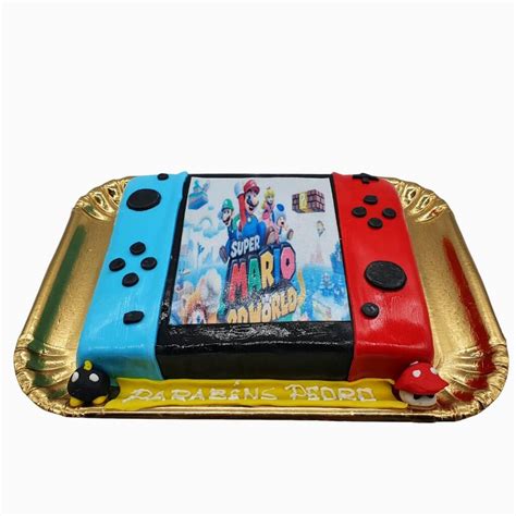 bolo da nintendo switch™ do super mario world™ entrega em 24h