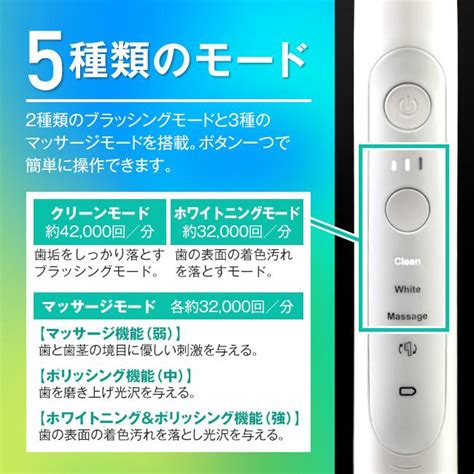 〈日本直販オリジナル〉音波振動歯ブラシ プラジール2 音波 電動 高速 静音 Uv除菌 ホワイトニング 歯ブラシ 歯磨き 歯垢除去 プラ