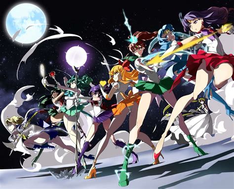 Sailors Pluto Uranus Neptune Saturn Venus Jupiter Mercury And Mars Protecting Princess