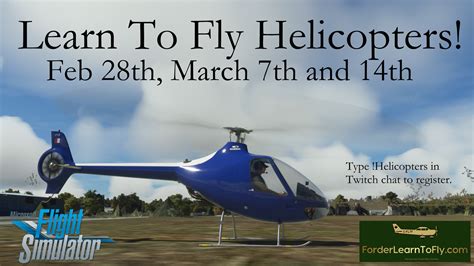 Learn To Fly Helicopters Community Events Microsoft Flight Simulator Forums