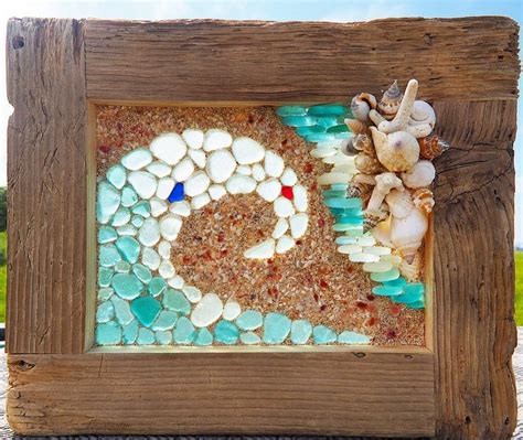 たけちゃん On Instagram 久しぶりのシーグラスアート🌊 シーグラスseaglass海波waveseaart