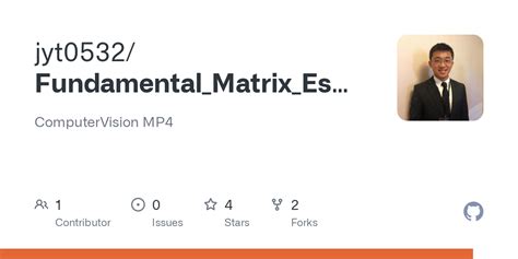 Github Jyt0532 Fundamental Matrix Estimation And Triangulation Computervision Mp4
