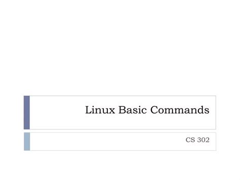 Ppt Linux Basic Commands Powerpoint Presentation Free Download Id