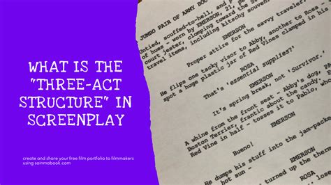 Mastering The Three Act Structure Writing In Screenwriting