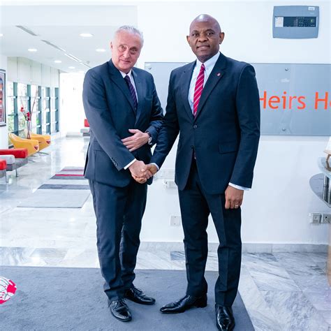Tony O Elumelu Con On Twitter Just Hosted He Daniel Dargent Ambassador Of Belgium 🇧🇪 At