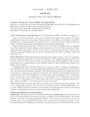 MATH 412 C13 C14 Pdf Course Outline SPRING 2023 MATH 412