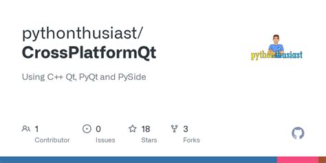 GitHub Pythonthusiast CrossPlatformQt Using C Qt PyQt And PySide