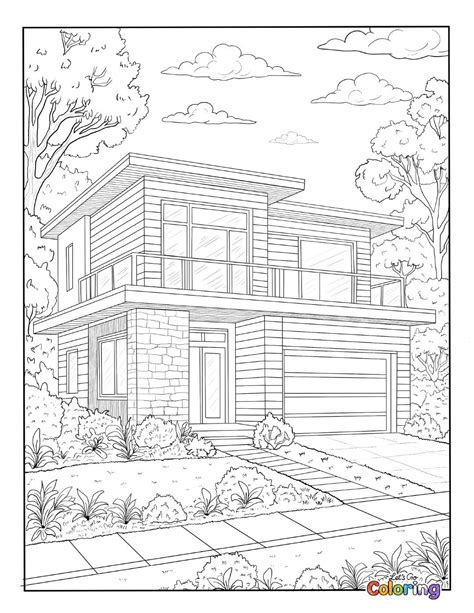Printable House Coloring Sheets Batgirl Coloring Pages To Download And
