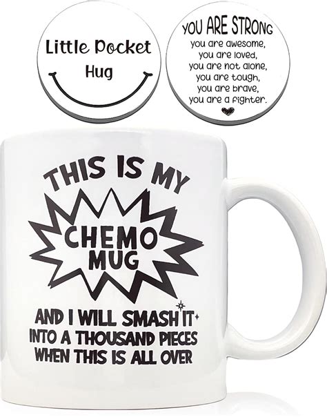 Zomefinkiu Chemo Mug 11 Ounce Ceramic Inspiration Chemo