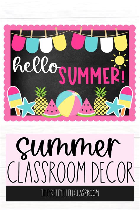 Hello Summer Bulletin Board Kit In 2023 Summer Bulletin Boards