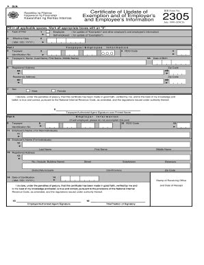 1999 Form PH BIR 2305 Fill Online Printable Fillable Blank PdfFiller