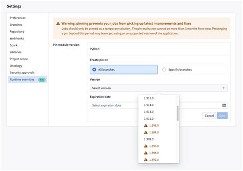 Code Repositories Pin Spark Modules In Platform Palantir