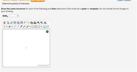 Solved Determine Polarity Of Molecules Draw The Lewis Chegg Com