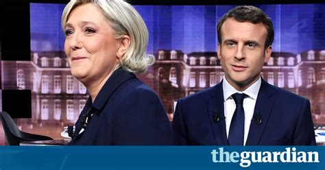 French Election Marine Le Pen And Emmanuel Macron Lock Horns In Tv