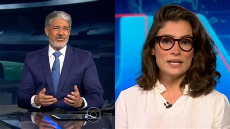 William Bonner Surpreende Renata Vasconcellos Pergunta No Jornal