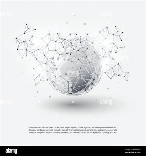 Black And White Modern Minimal Style Cloud Computing Networks Structure Telecommunications