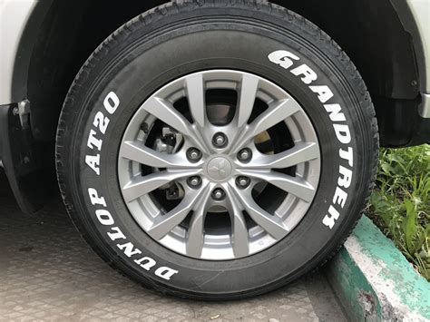 Покраска букв на шинах — Mitsubishi Pajero Sport (2G), 2,5 л, 2014 года ...